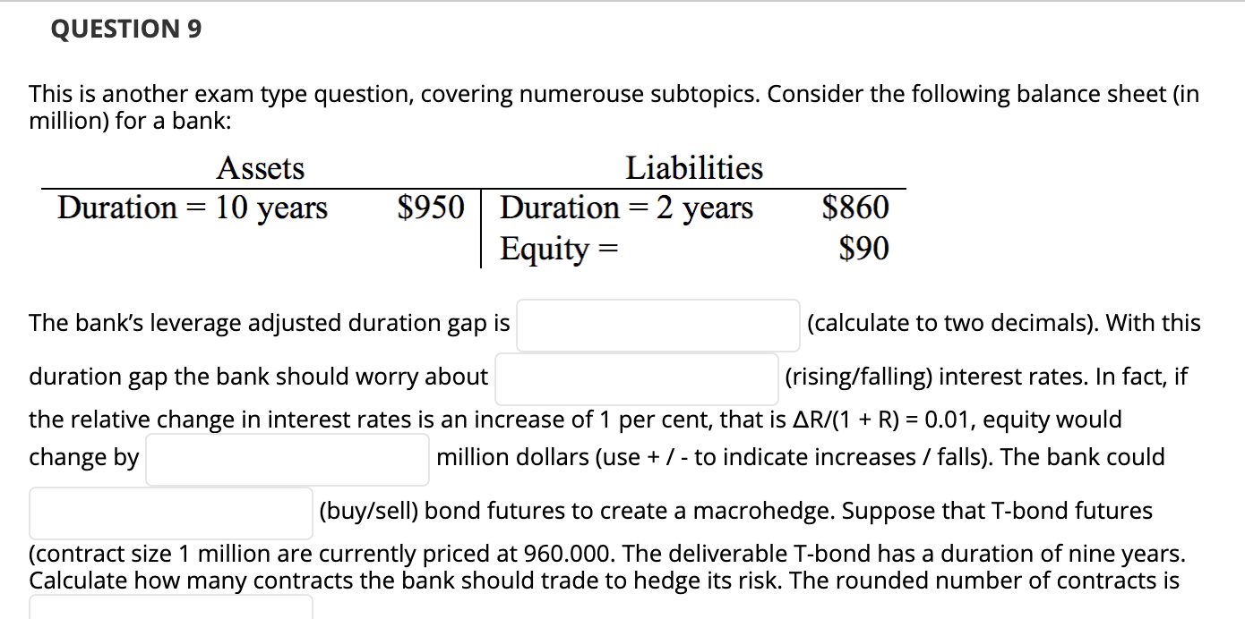 Solved QUESTION 9 This is another exam type question, | Chegg.com