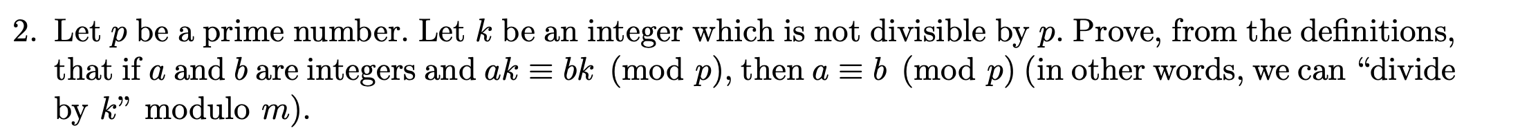 Solved Let p be a prime number. Let k be an integer which is | Chegg.com