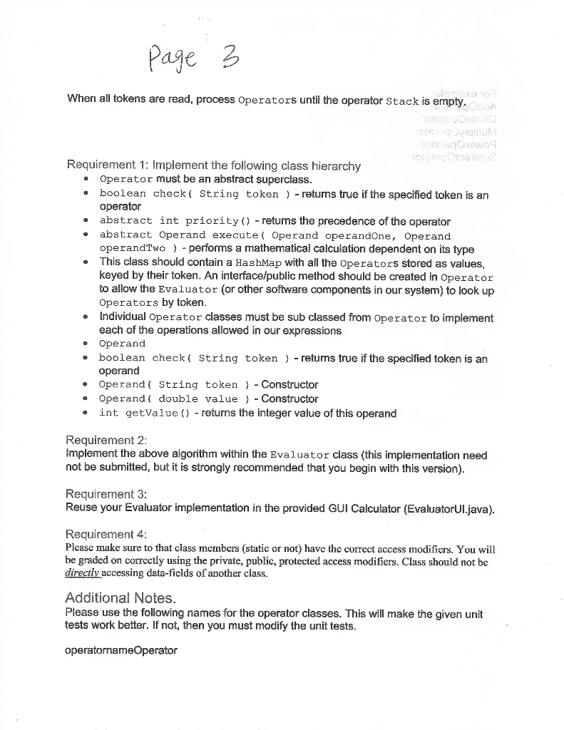 Solved Expression Evaluator and Calculator GUI package | Chegg.com