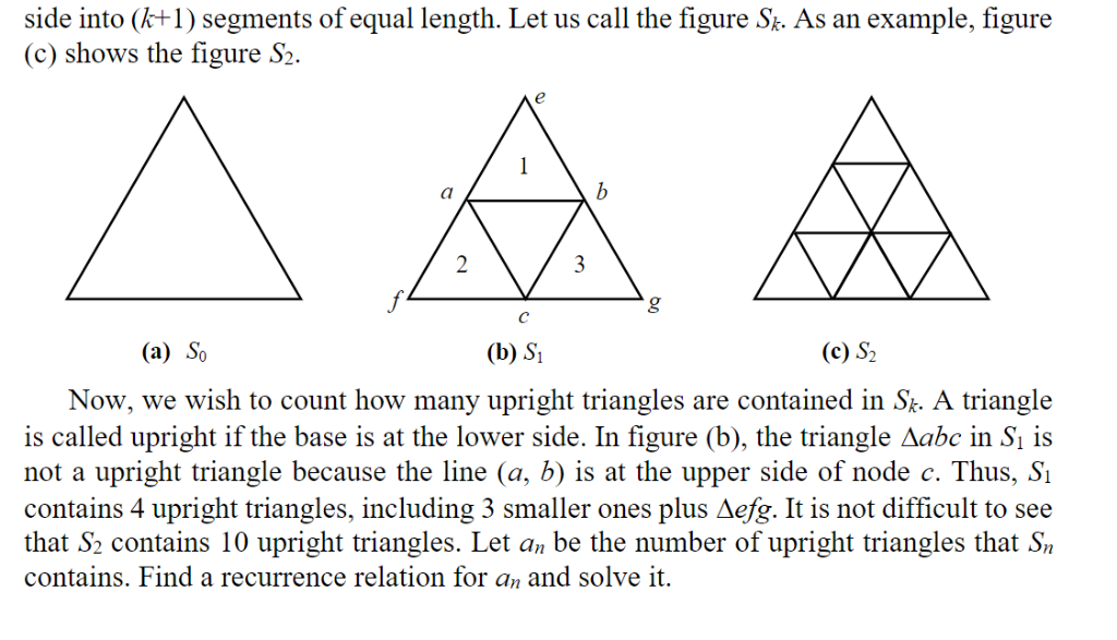 Solved Given an equilateral triangle as shown in figure (a), | Chegg.com