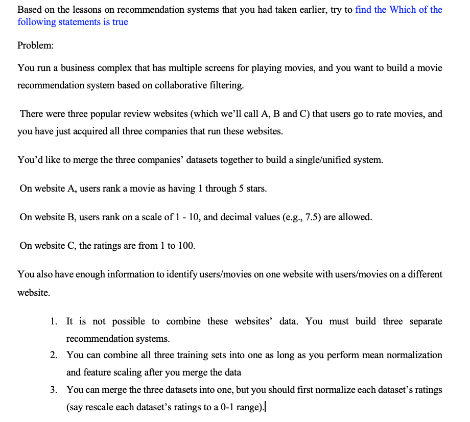 Solved One only could be true (1 or 2 or 3) and why? | Chegg.com