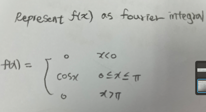Solved Represent f(x) as fourier integral | Chegg.com