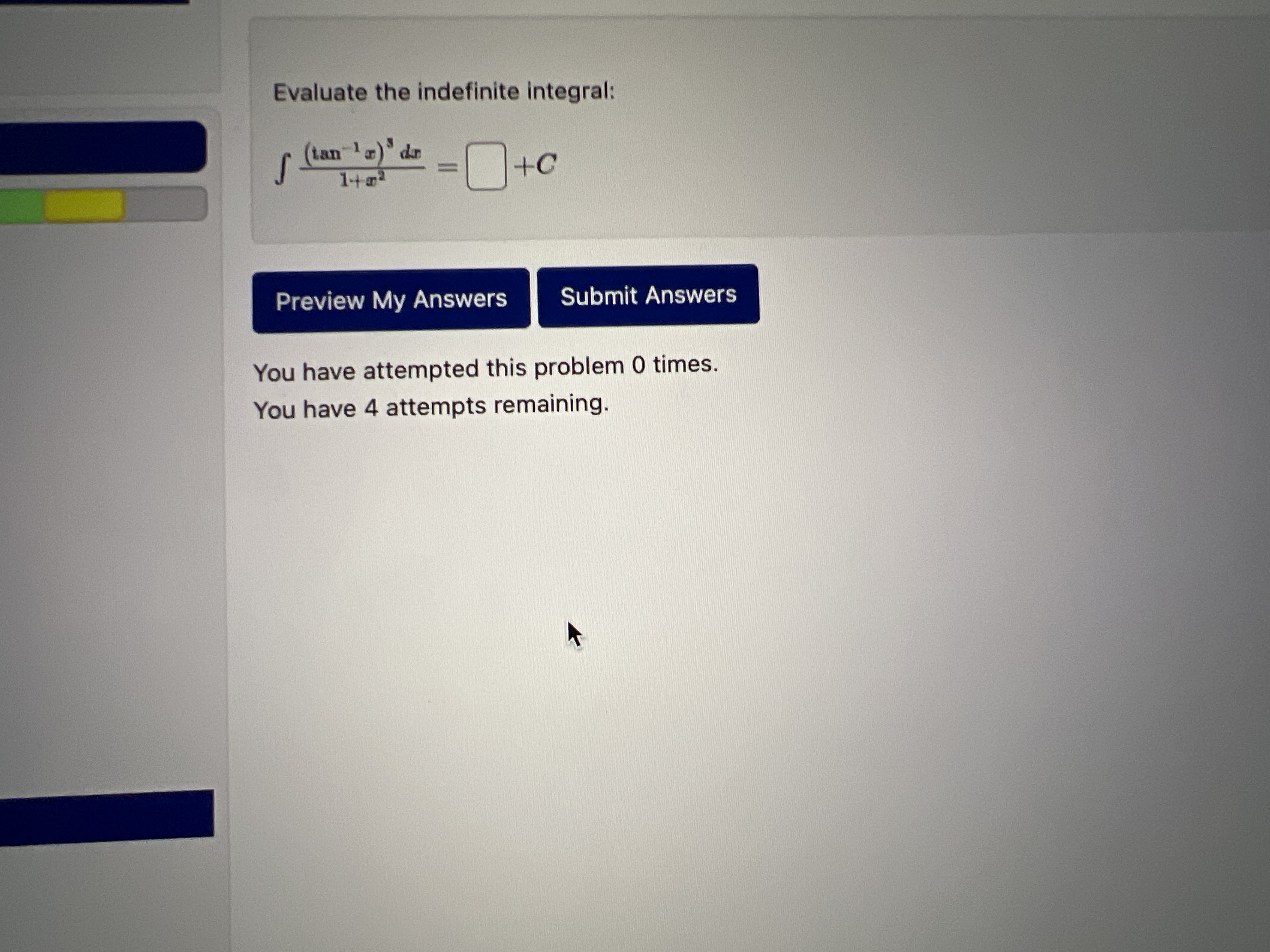 Solved Evaluate the indefinite | Chegg.com