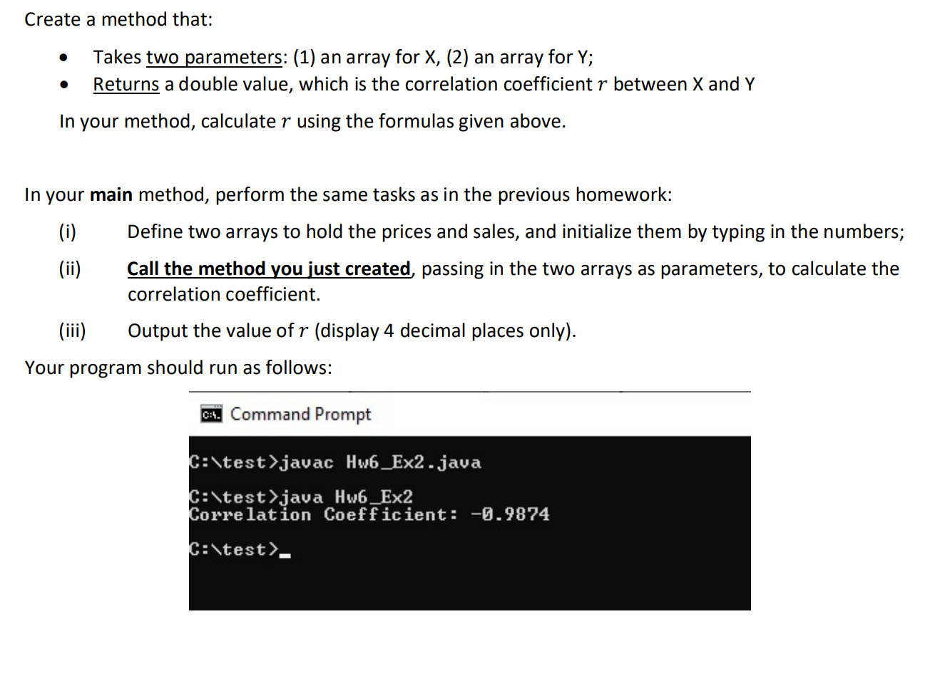 Solved public class Hw6_Ex1 { public static void | Chegg.com