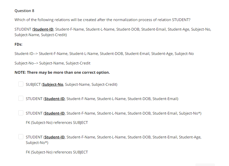 Solved Question 6 If the "customer" relation is not in the | Chegg.com