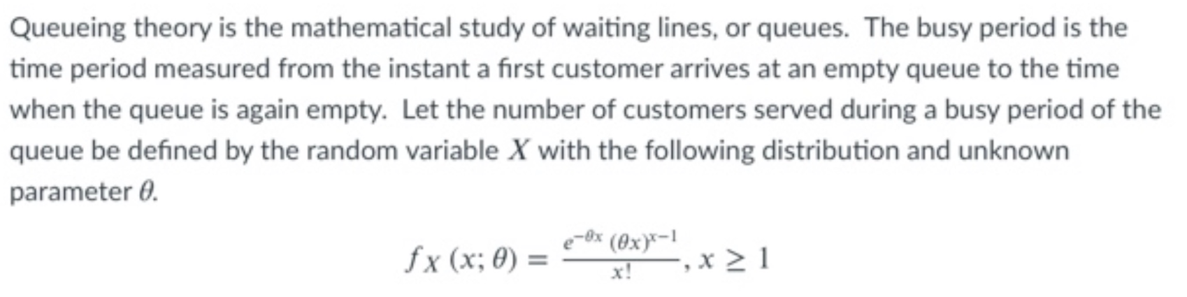 Solved Queueing theory is the mathematical study of waiting | Chegg.com