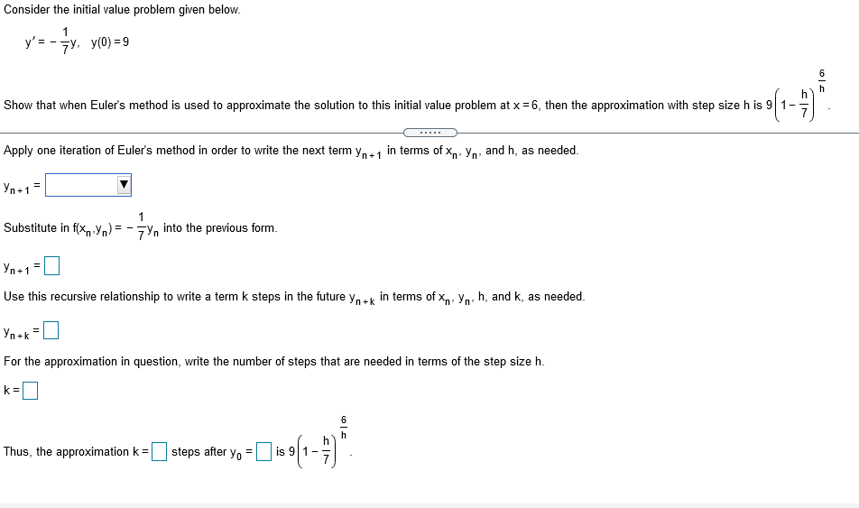 Solved Consider The Initial Value Problem Given Below Y 9270