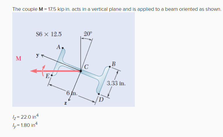 Solved Determine the angle that the neutral axis forms with | Chegg.com