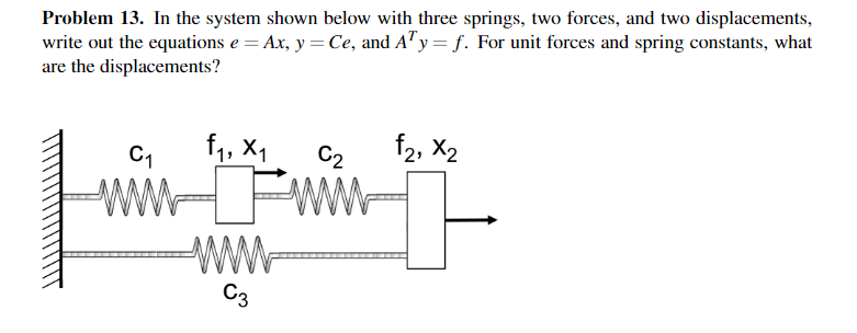Solved Problem 13. In the system shown below with three | Chegg.com