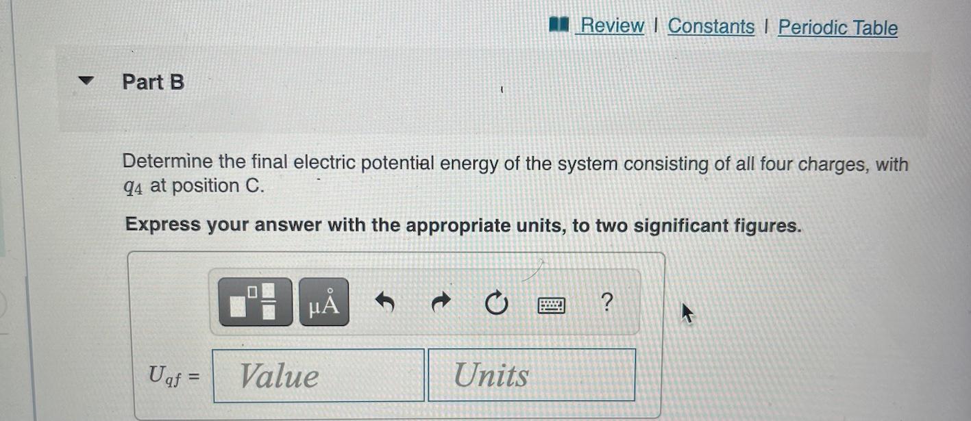 Solved Consider an initial system of three charges shown in | Chegg.com