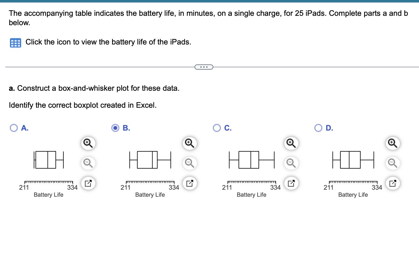 below.Click the icon to view the battery life of the | Chegg.com