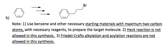 Solved Provide a complete synthesis including reactants, | Chegg.com