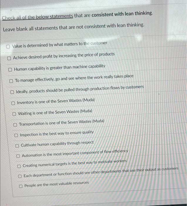 Solved Check all of the below statements that are consistent | Chegg.com