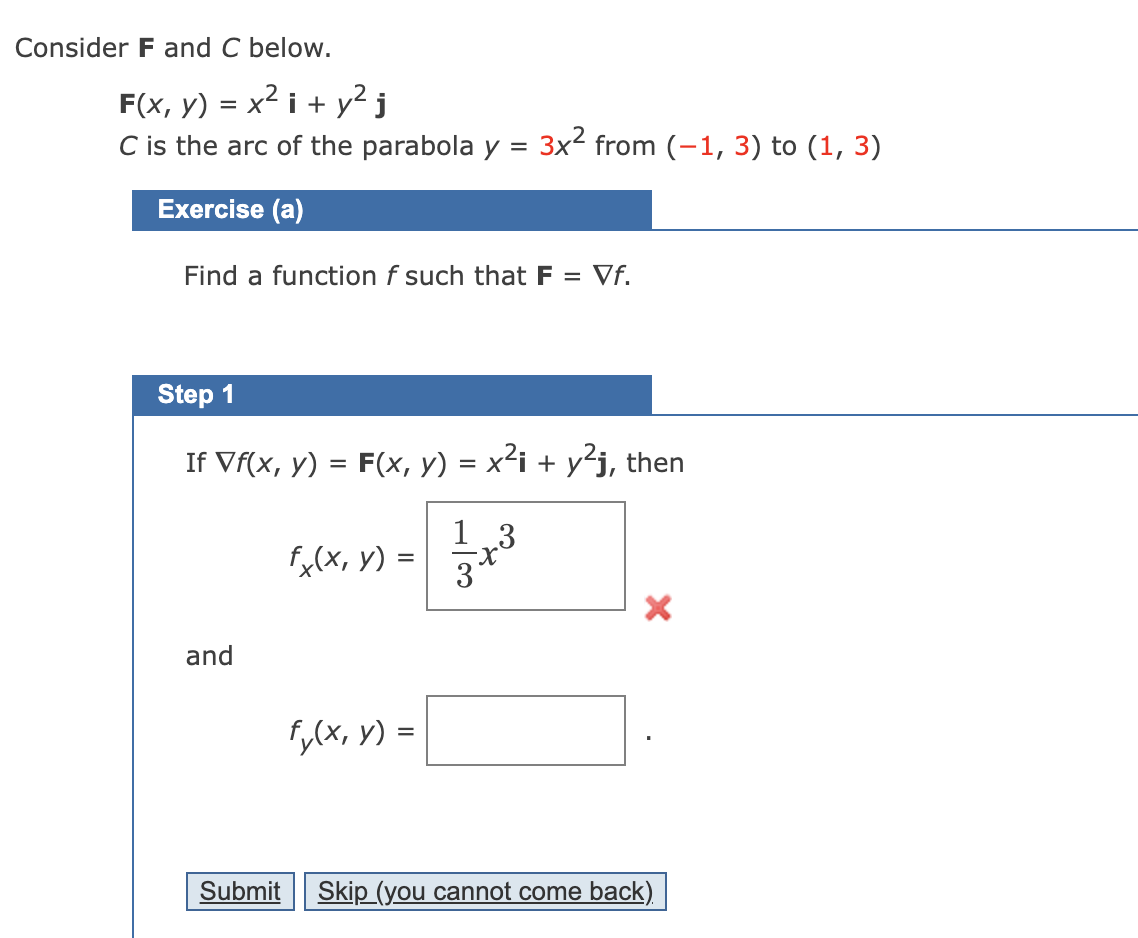 Solved Consider F and C below. F(x,y)=x2i+y2j C is the arc | Chegg.com