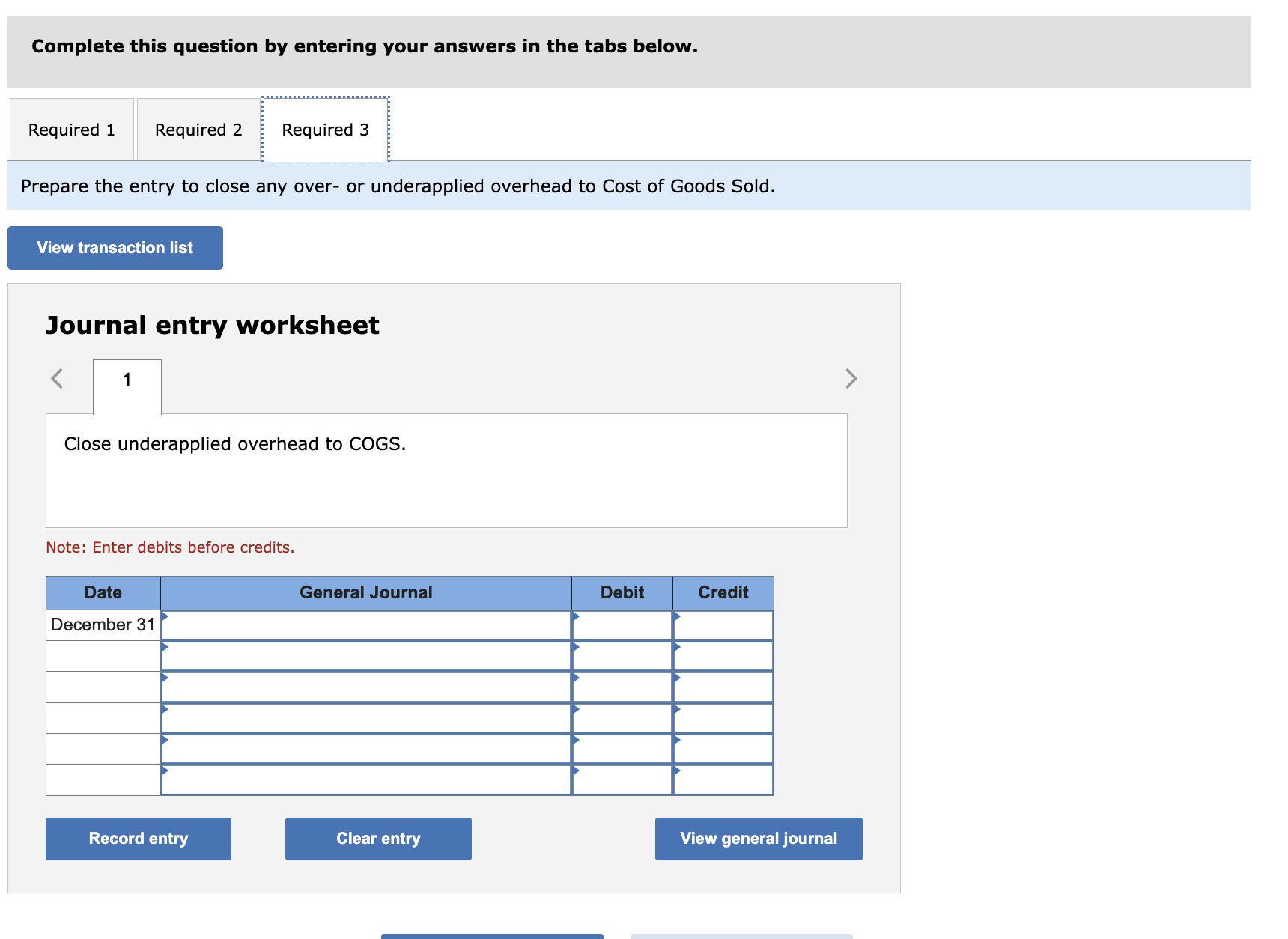 Solved Exercise 15-26 (Algo) Computing applied overhead and | Chegg.com
