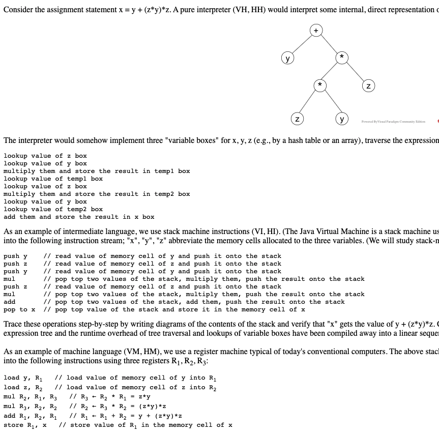 Solved Question 5. Consider the assignment x = y*x + x*2 + | Chegg.com