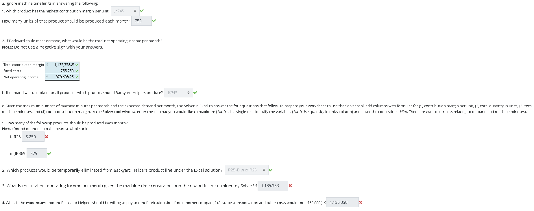 Solved Utilization of Constrained Resources Using Excel | Chegg.com