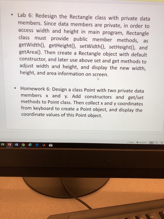 Solved Lab 6: Redesign the Rectangle class with private data | Chegg.com