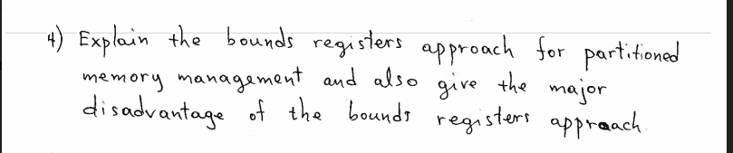 Solved 4) Explain the bounds registers approach for | Chegg.com