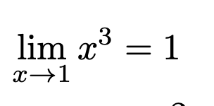 Solved limx→1x3=1 ﻿prove using epsilon delta notation | Chegg.com