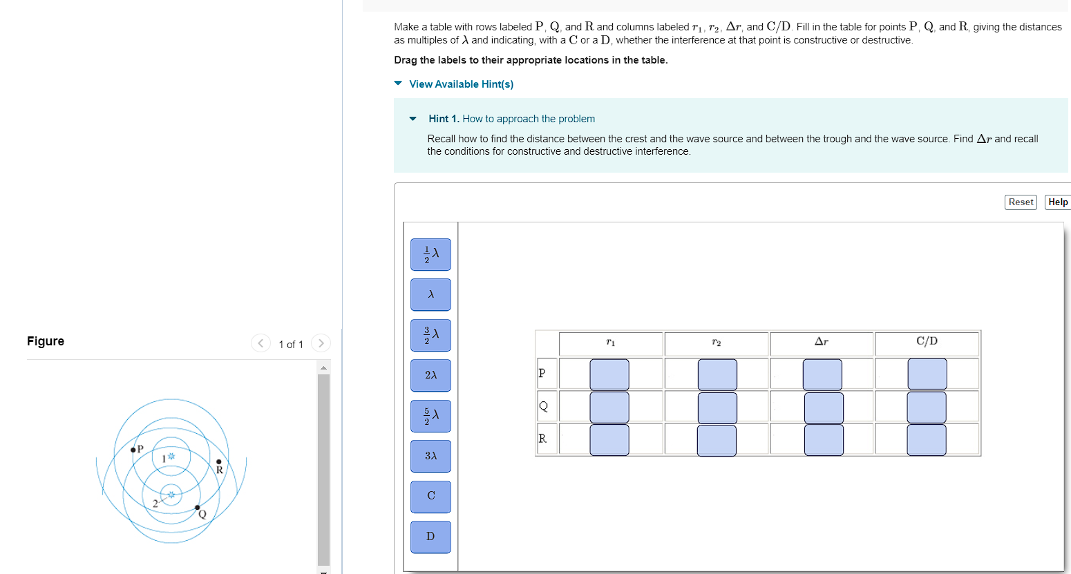 Solved Make A Table With Rows Labeled Pq and R And