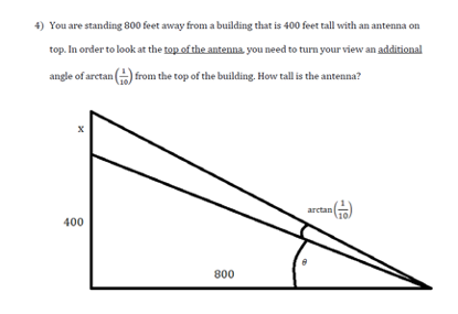 Solved You are standing 800 feet away from a building that | Chegg.com