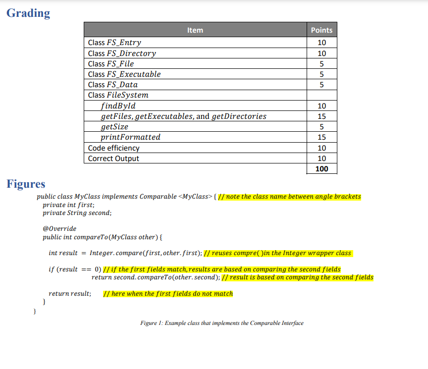 In this assignment we implement a Java class | Chegg.com