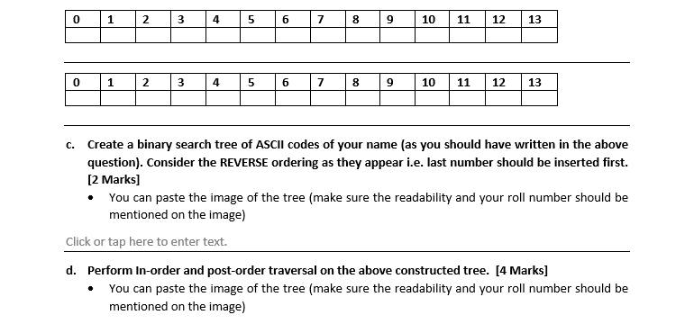 Solved Q1. Sorting and Trees [CLO1] [15 Marks] a. Write | Chegg.com