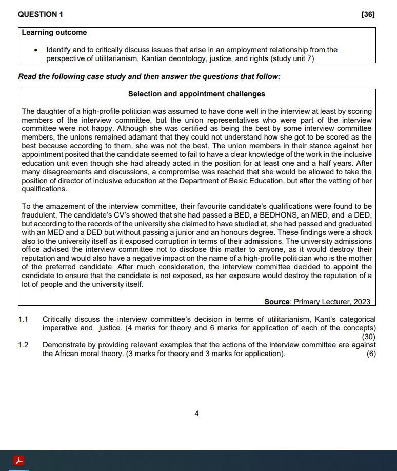 Solved Learning outcome - Identify and to critically discuss | Chegg.com