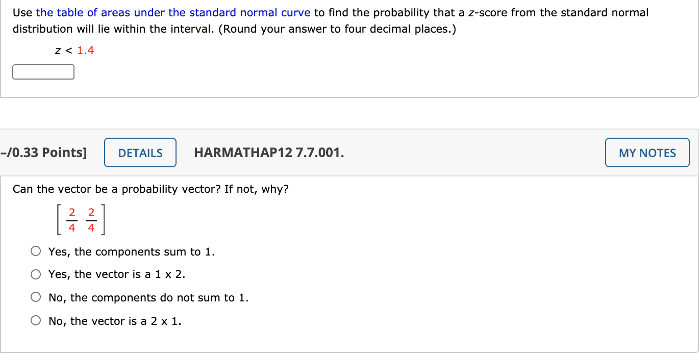 Solved Use the table of areas under the standard normal | Chegg.com