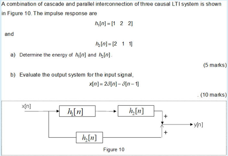 Solved A combination of cascade and parallel interconnection | Chegg.com