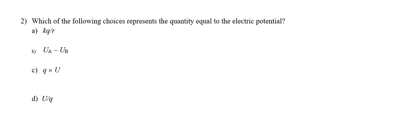 Solved Which of ﻿the following choices represents the | Chegg.com