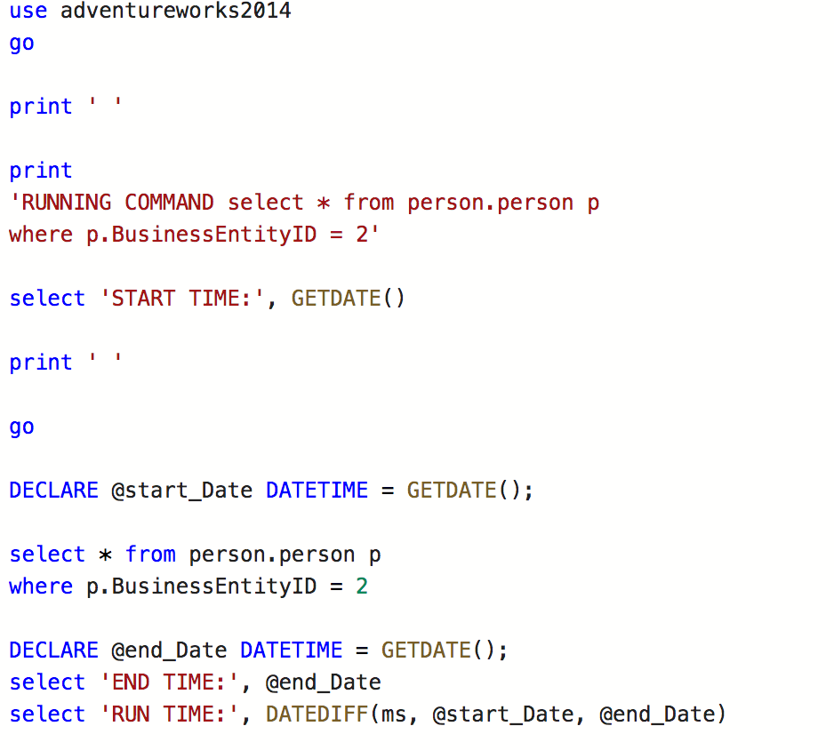 use adventureworks 2014 go print print RUNNING | Chegg.com