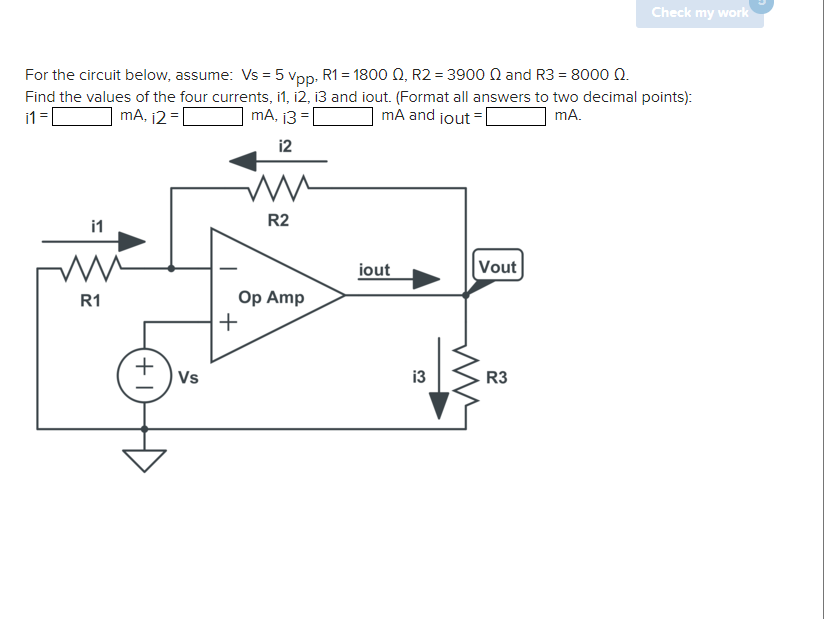 Solved For the circuit below, assume: | Chegg.com
