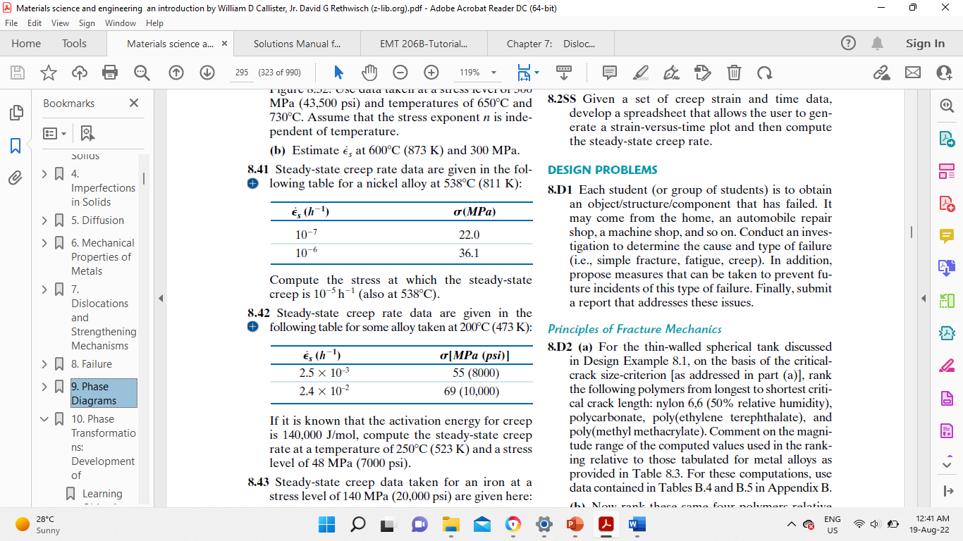 hello plz help with question 8.41 and explain step by | Chegg.com