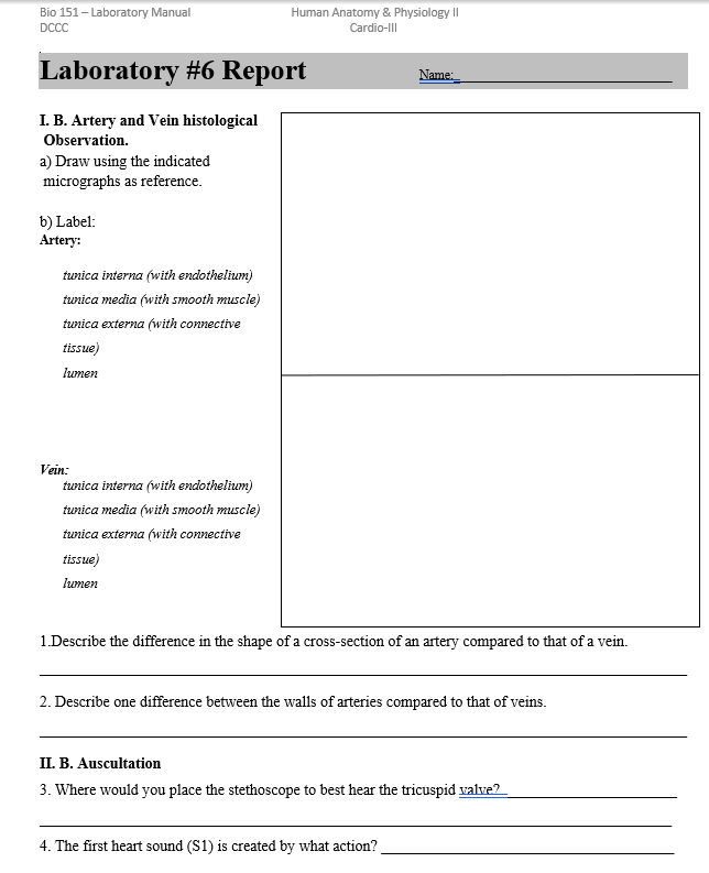 Bio 151 - Laboratory Manual DCCC Human Anatomy & | Chegg.com