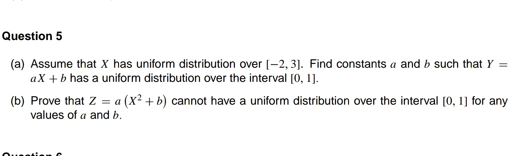 Solved (a) Assume that X has uniform distribution over | Chegg.com
