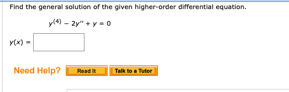 Solved Find the general solution of the given higher-order | Chegg.com