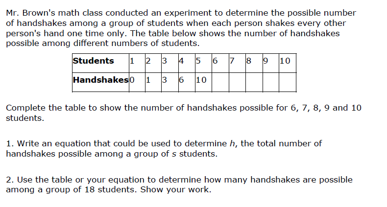 Solved Mr. Brown's math class conducted an experiment to | Chegg.com