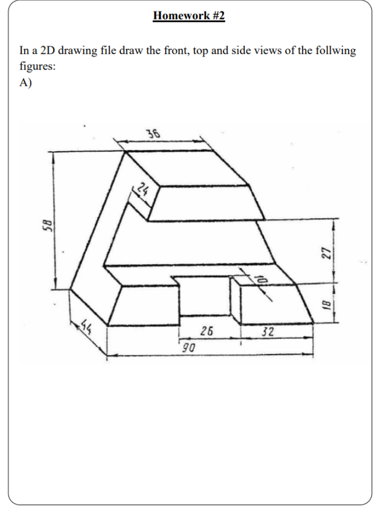 Solved HI I need this as fast as u canin solidwork but only | Chegg.com
