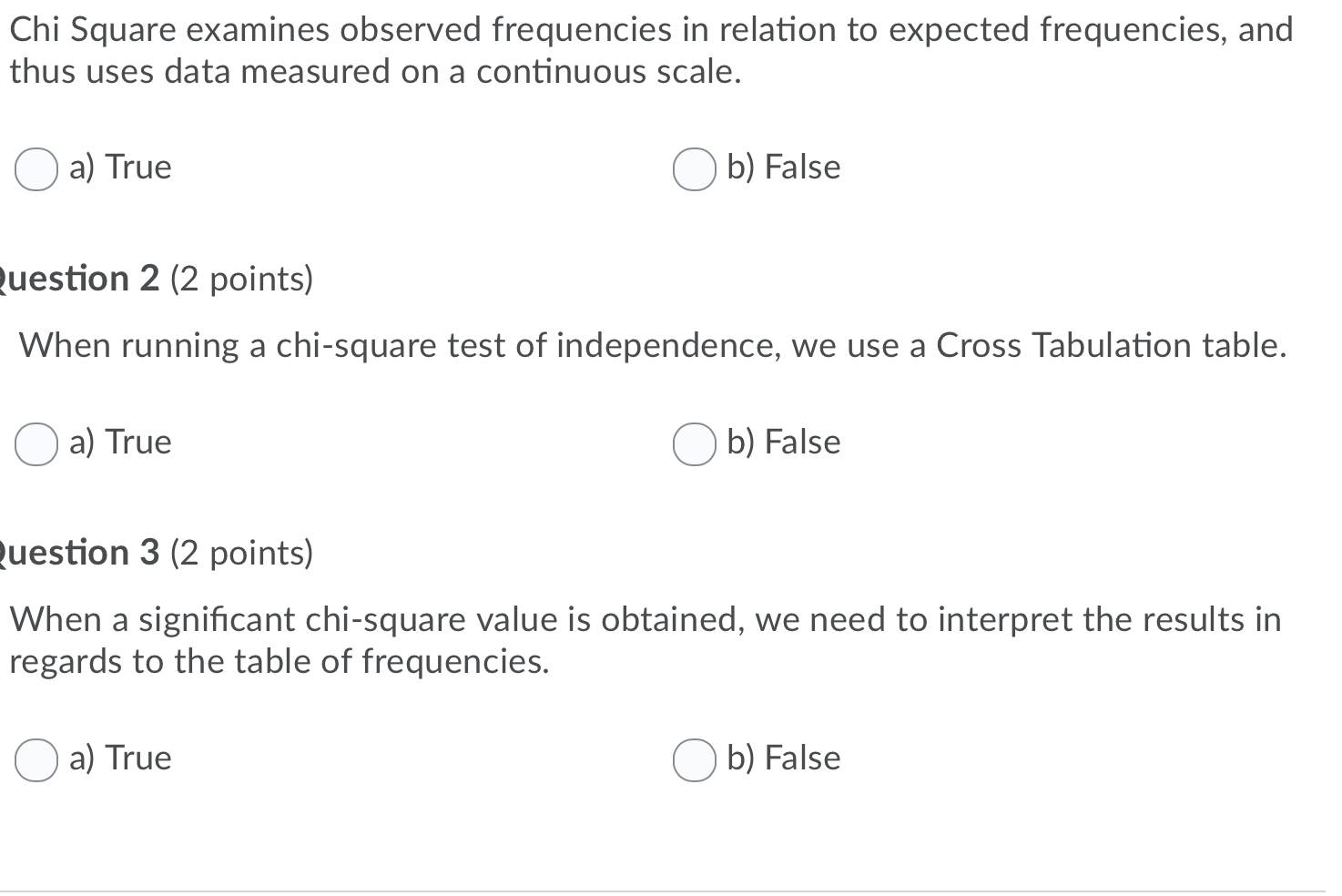 Solved Chi Square examines observed frequencies in relation | Chegg.com