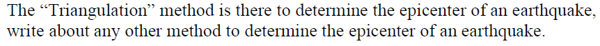 Solved The “Triangulation” method is there to determine the | Chegg.com