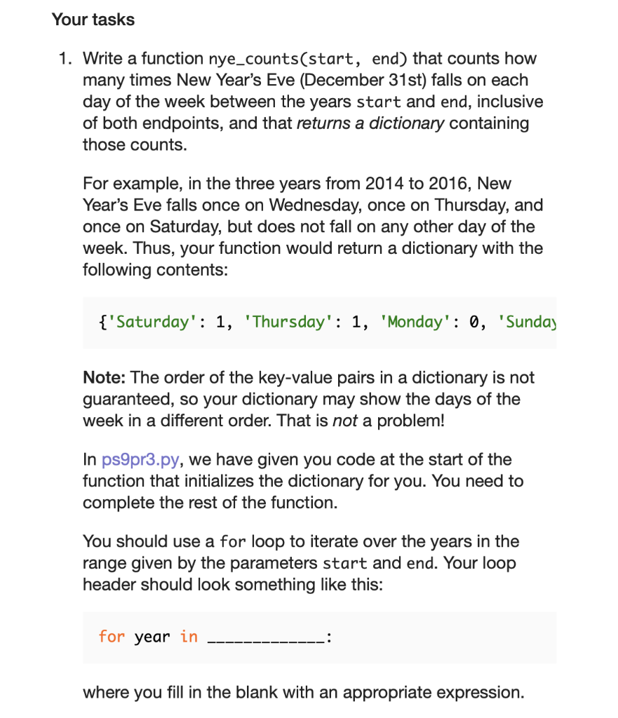 Solved Problem 3: Another Date client: using the dict object | Chegg.com