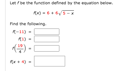 Solved Let f be the function defined by the equation below. | Chegg.com