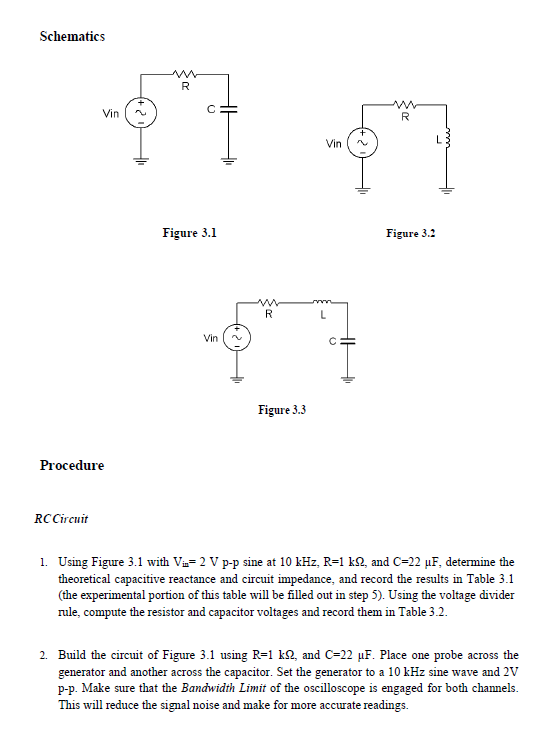 Solved MODULE 3 Series RLC Circuits Objective This exercise | Chegg.com