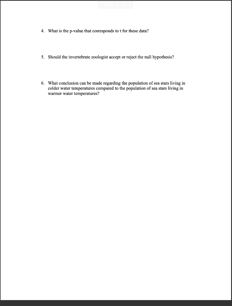 Solved BIO 3250 Biostats Exercise 9-Comparing Two Means (A) | Chegg.com