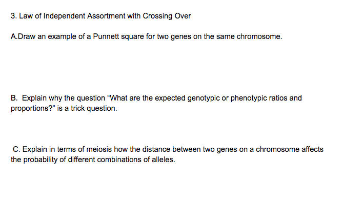 Independent Assortment And Crossing Over