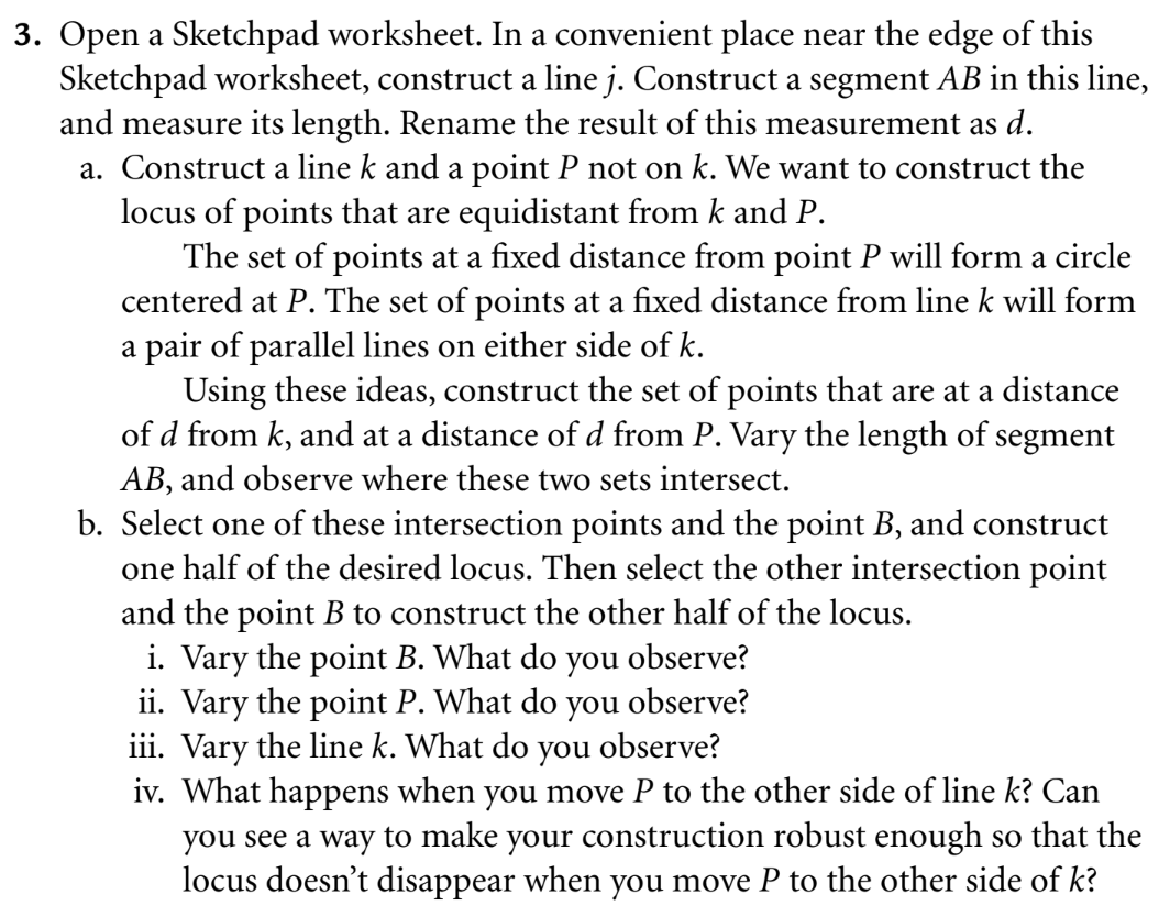 Open a Sketchpad worksheet. In a convenient place | Chegg.com