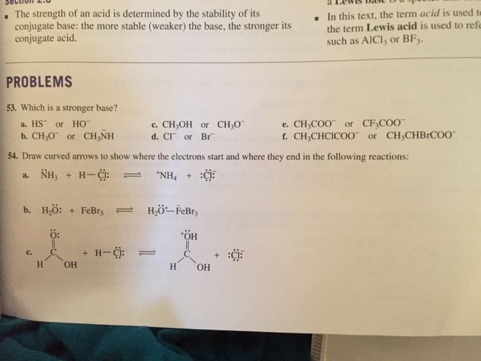 Solved Which is a stronger base? a. HS^- or HO^- b. | Chegg.com