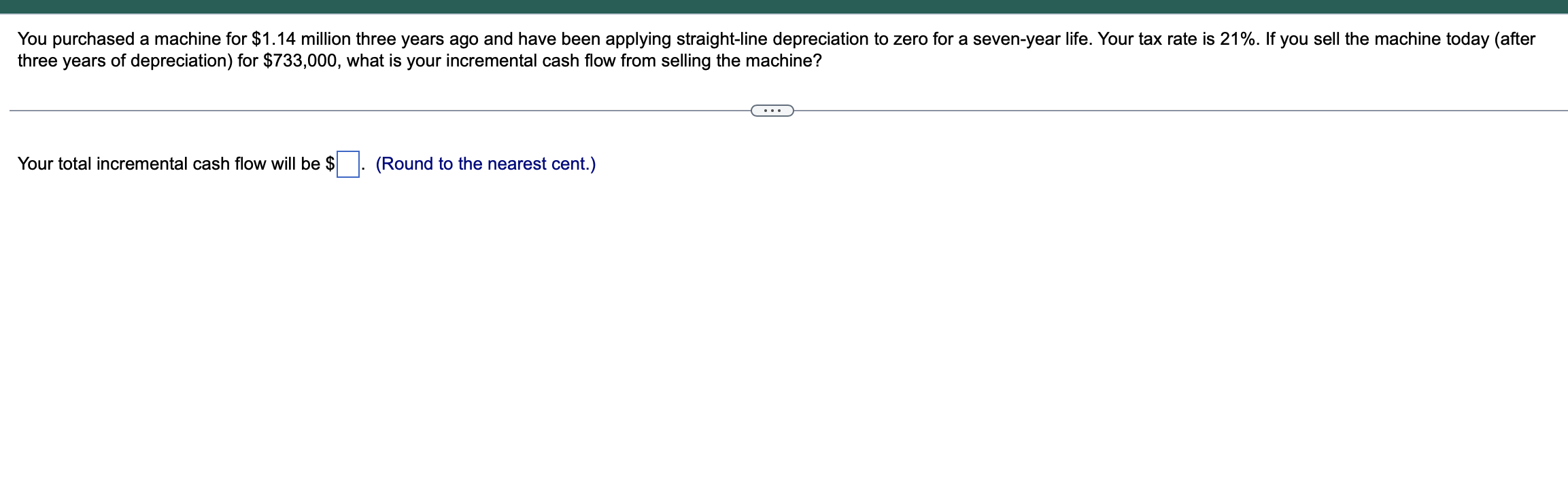 [Solved]: You purchased a machine for $1.14 million three